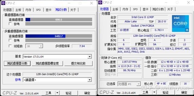 酷睿 i5-1240P 对比锐龙 7 5825U，各有什么优缺点？ - 知乎