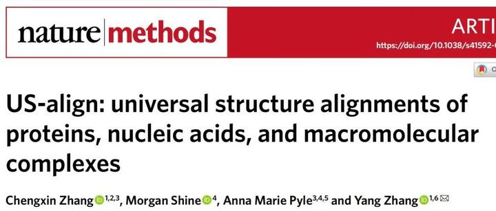 Nature Methods | 蛋白、RNA、DNA及其复合物结构的比对算法US-align - 知乎