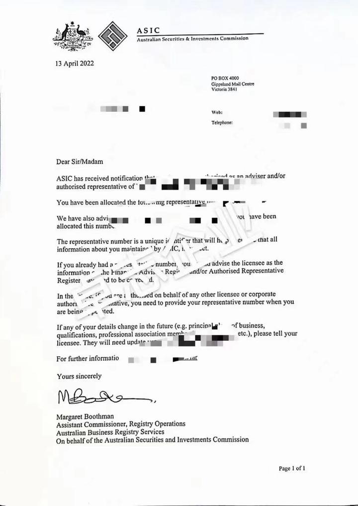 申请澳洲ASIC监管的AR牌照需要提供什么资料 - 知乎